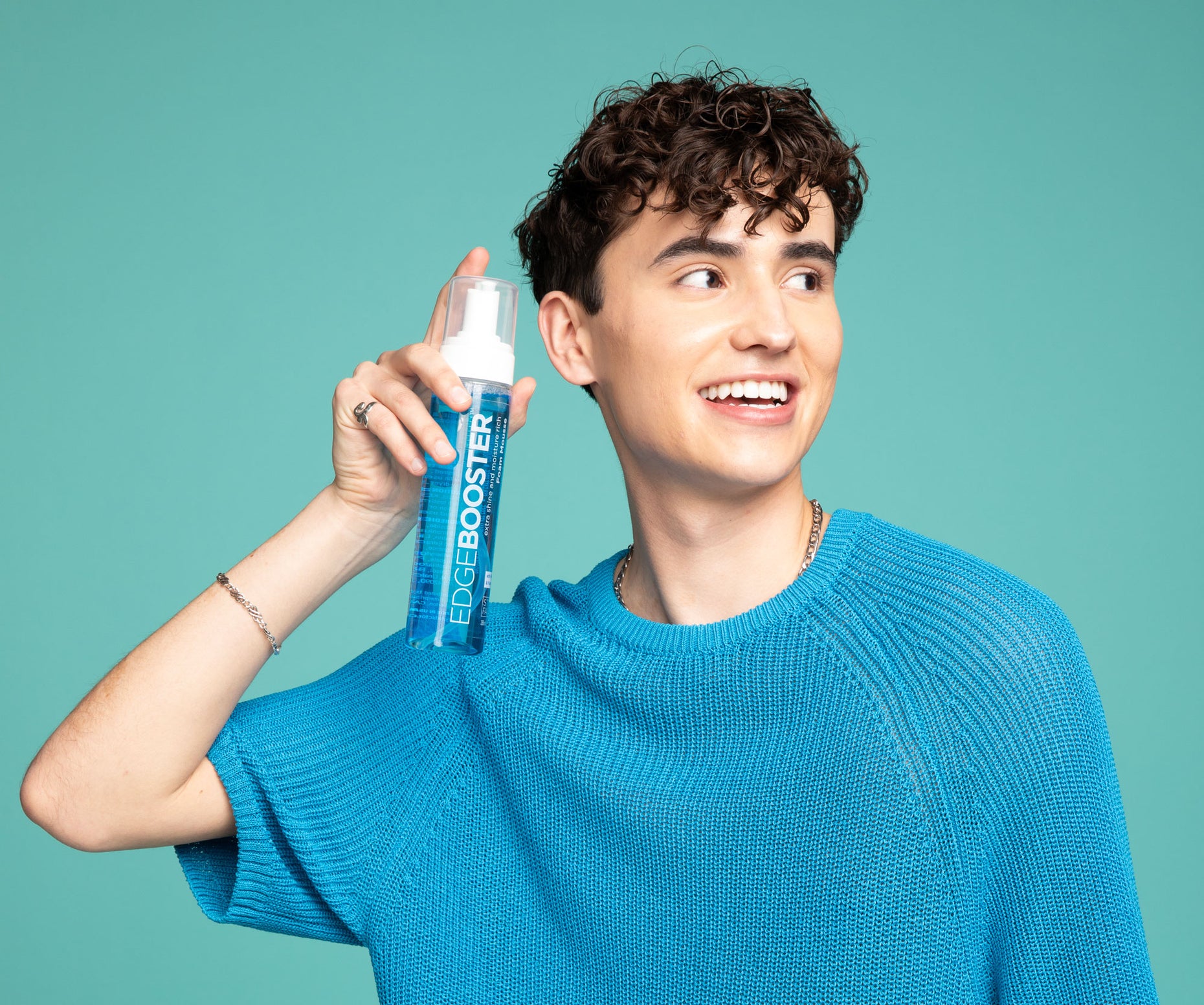 EDGE BOOSTER Extra Shine and Moisture Rich Foam Mousse with Argan Oil ...